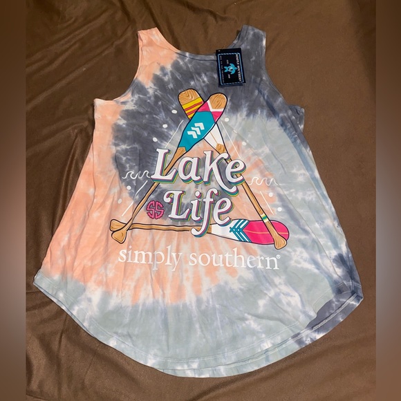 Simply Southern | Tops | Simply Southern Collection Lake Life Tie Dye ...